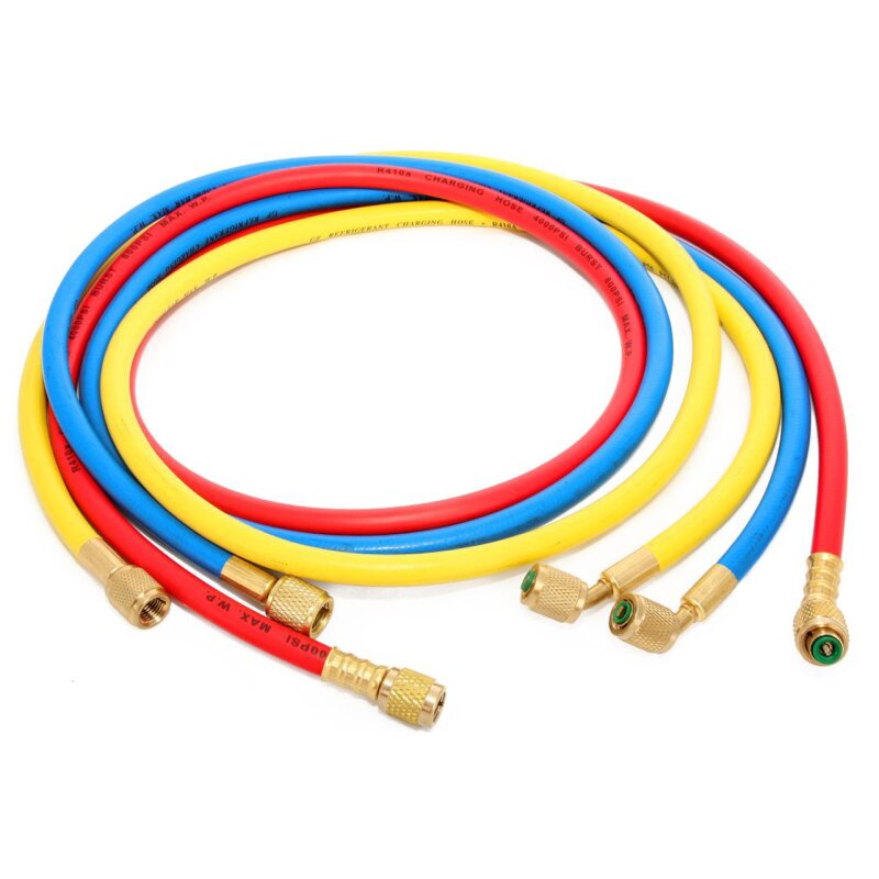 F llschl uche 3er Set R407c Kfz R134a 1 5m 1 4 SAE 1 4 35 90