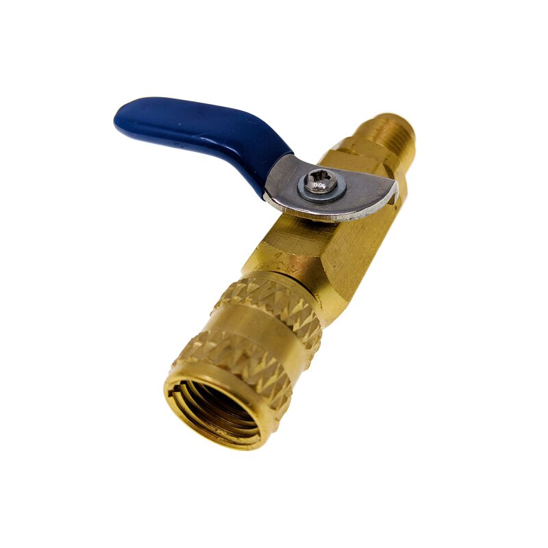 Kugelventil kurz 1/4 SAE-m 1/4 SAE-f / R407c, 14,90